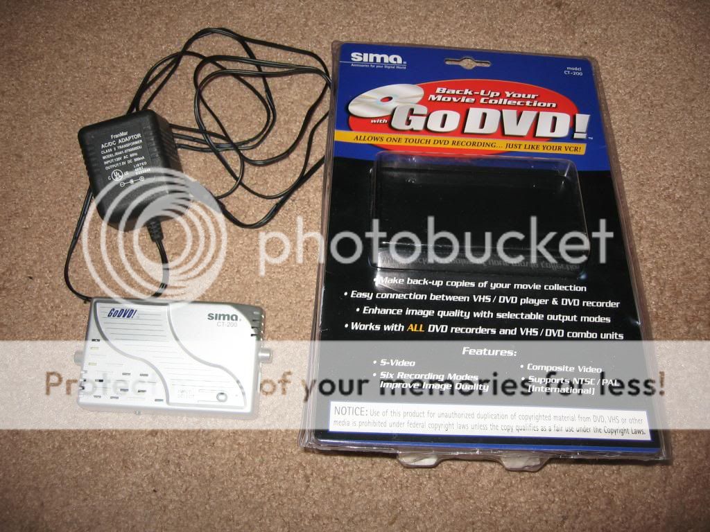 Sima GoDVD CT-200 Digital Video Enhancer and copy protection remover ...